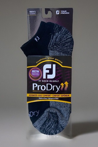 FJ ProDry Men Sport Golf Socks Moisture Control Size 7-12 Black/Noir 1 ...