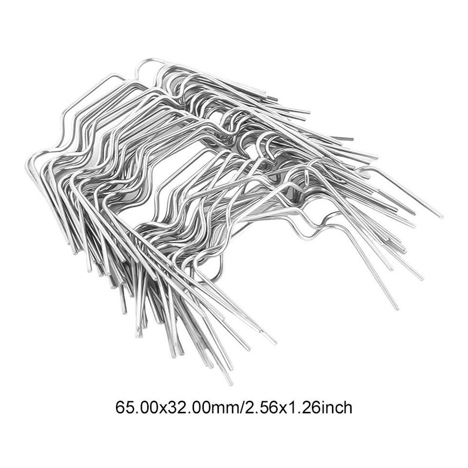 50 Pcs W Type Clips Stainless Steel Leaf Spring Clips for Greenhouse ...