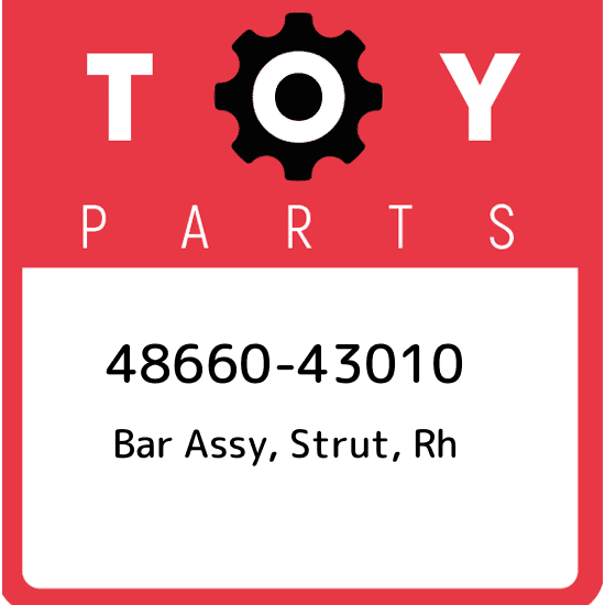 48660-43010 Toyota Bar assy strut rh 4866043010 Genuine OEM Part for ...