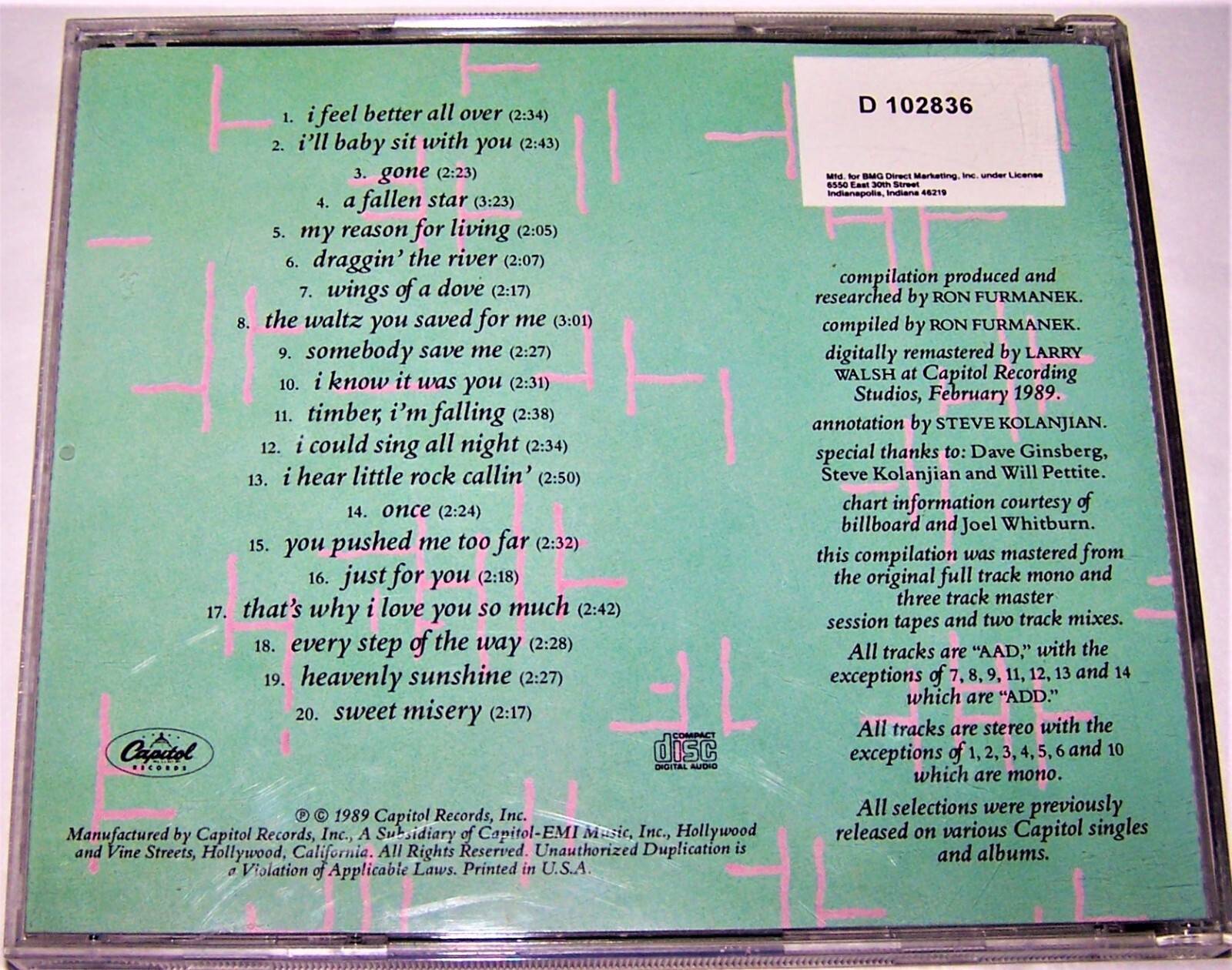 Ferlin Husky: Capitol Collectors Series (CD, Aug-1989, Capitol/EMI ...