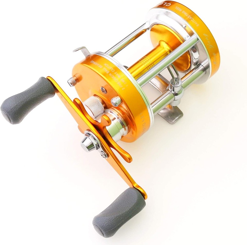 Ming Yang Reel Gold CL60 Right handed Bait casting Reel 2 BB Catfish ...