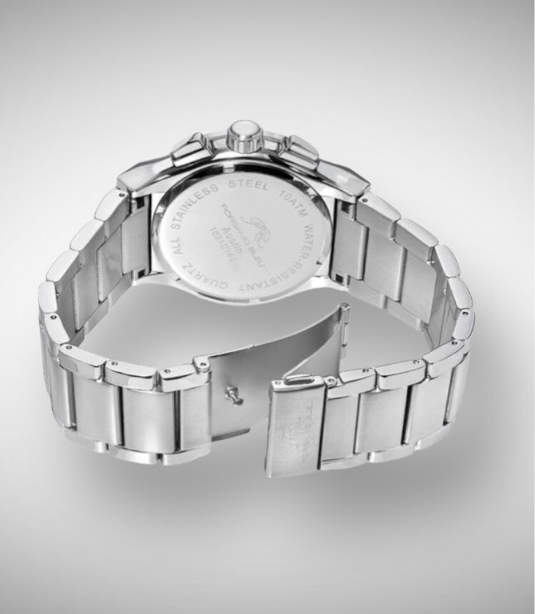 Mens Luxury Watch Porsamo Bleu 42mm Austin Quartz Chronograph S. Steel ...