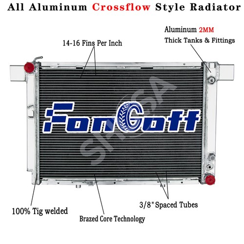 3 Row Aluminum Radiator For 1990-2002 1994 MERCEDES BENZ SL500,500 SL 5 ...