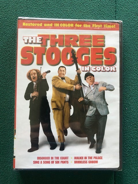 Moe Howard Color THE THREE STOOGES” DVD: (Technicolor) Larry Fine,