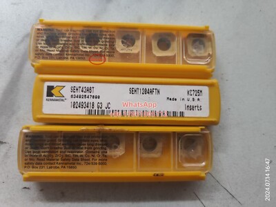 Kennametal SEHT1204AFTN KC725M CARBIDE INSERT SEHT43 Mill Insert 5pcs ...