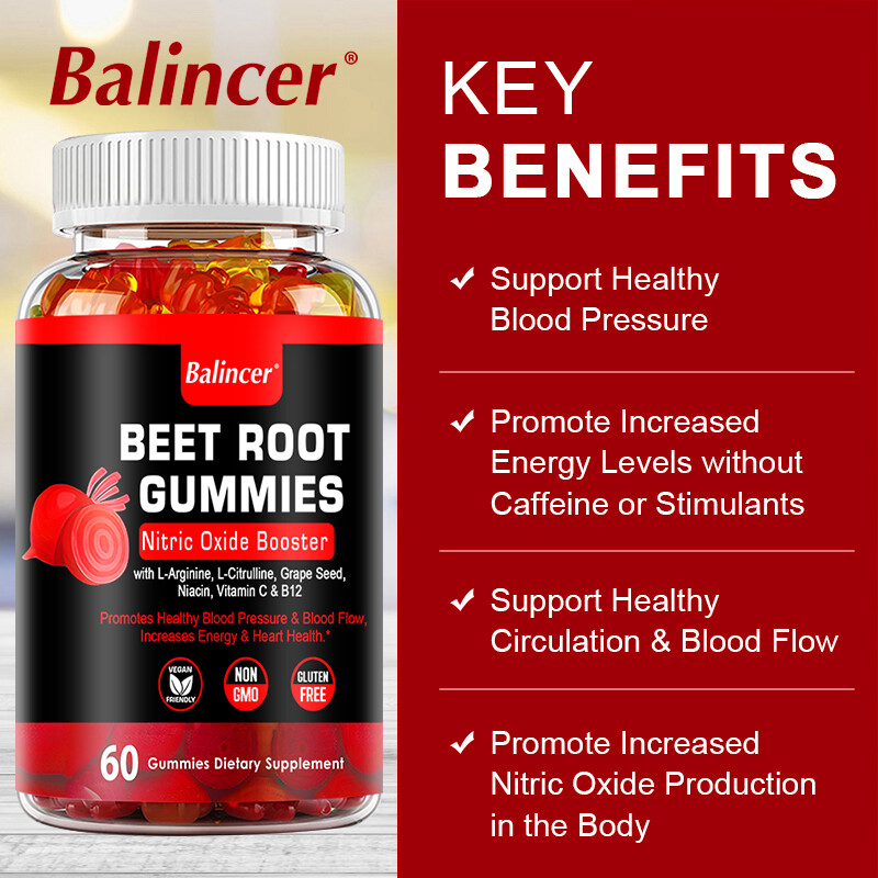 Sugar Free Nitric Oxide Beet Root Gummy - Heart Health, Blood ...