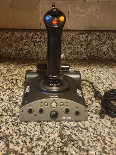 Saitek SN-PS41 Xbox 360 Aviator Flight Stick Joystick Controller AV8R ...
