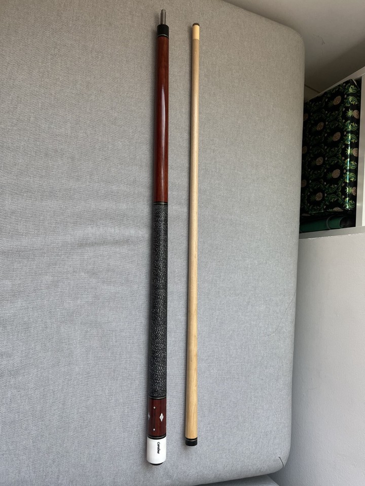 Carolina Custom pool cue w/ pearl inlays and micarta ferrule - new old ...
