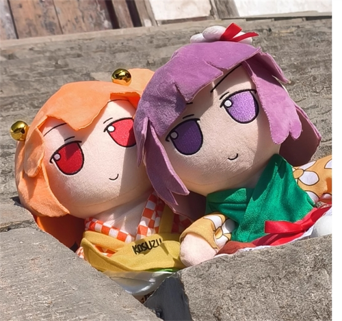 Touhou Project Motoori Kosuzu & Hieda no Akyuu Fumo Plush Doll Stuffed ...