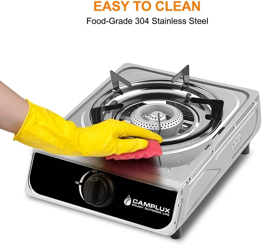CAMPLUX Gas Stove 2 Burners Table Top Gas Cooktop Portable Outdoor ...
