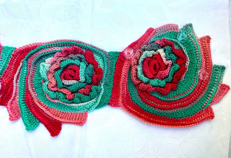 Flower neck wrap Women neck shawl Neck wrap Neck warmer scarf Elegant ...