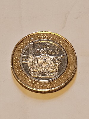 Rare 2 Pound Coin “R.Trevithick Invention Industry” 2004 With Error ...