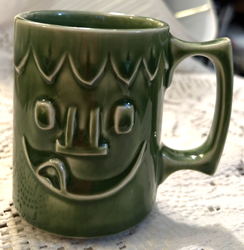 Rare Hall Pottery Jolly Green Giant Lil Sprout Mug Cup | eBay