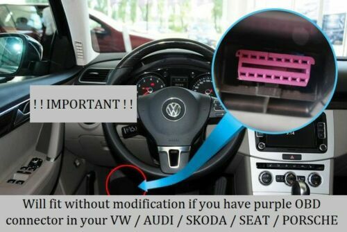 Für VW AUDI SKODA SEAT DUMMY OBD PORT Diebstahlsicherung OBD2 GUARD ...