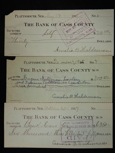(4) Various Vintage Nebraska Bank Cancelled Checks | eBay