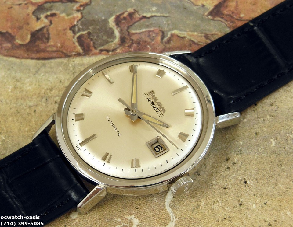 1965 Vintage BULOVA AEROJET AUTOMATIC , Stunning Dial, Serviced and ...