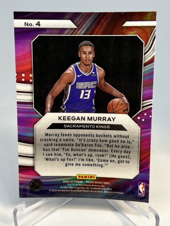 2022-23 Panini Prizm Instant Impact Keegan Murray #4 Rookie RC | eBay