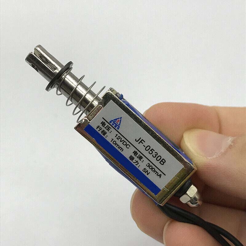 5Pcs Micro DC Solenoid Valve Electromagnet DC 12V Spring Push-Pull ...
