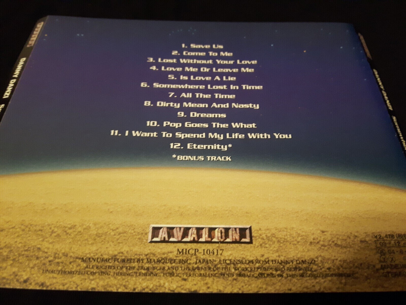 Danny Danzi - Somewhere Lost in Time (cd 2003) Melodic Hard Rock Aor ...