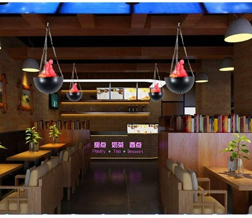 Hanging Flame Light Great Halloween Decoration Lamp LED Fake Fire Light ...