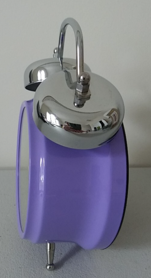 DISNEY Fairies Tinkerbell Twin Bell Alarm Clock Purple Retro ...