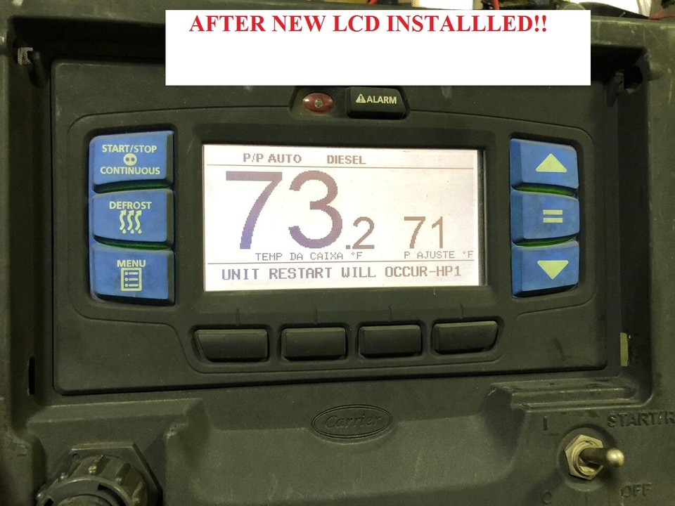 LCD DISPLAY REPLACEMENT FOR CARRIER Transicold X4 7500 7300 SDGG240128 ...
