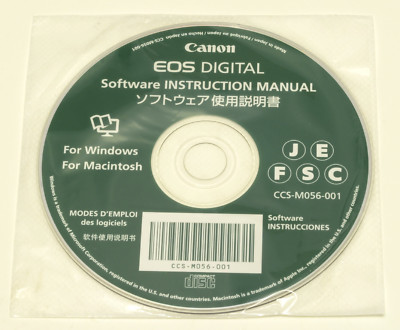 CANON EOS Digital Software Instruction manual CCS-M056-001 Macintosh Windows | eBay
