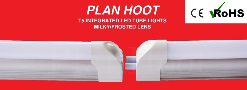 3Ft 16Wt T5 Integrated LED Fluorescent Replacement Tube Light Milky ...