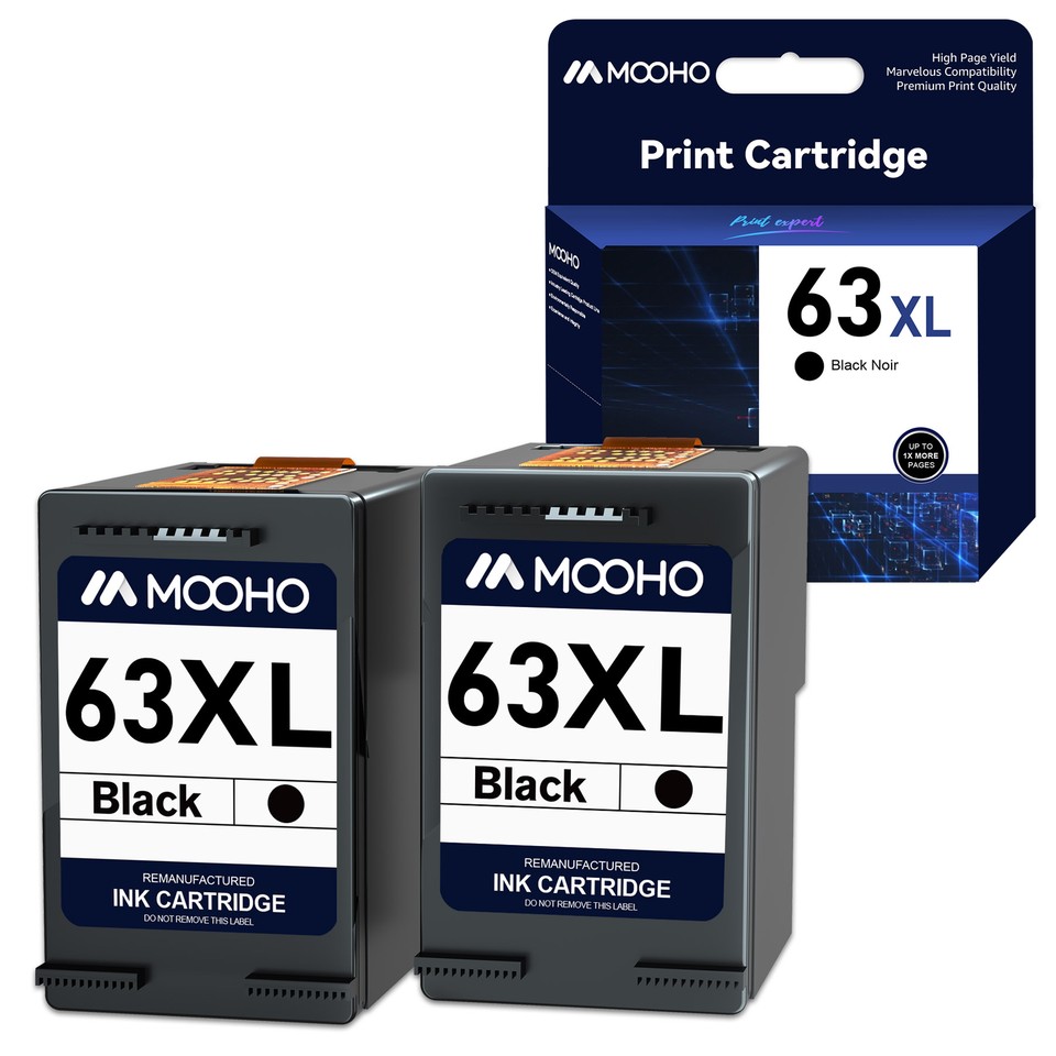 63XL Ink Cartridge for HP 63 XL OfficeJet 4650 4652 4654 4655 5255 5258 ...
