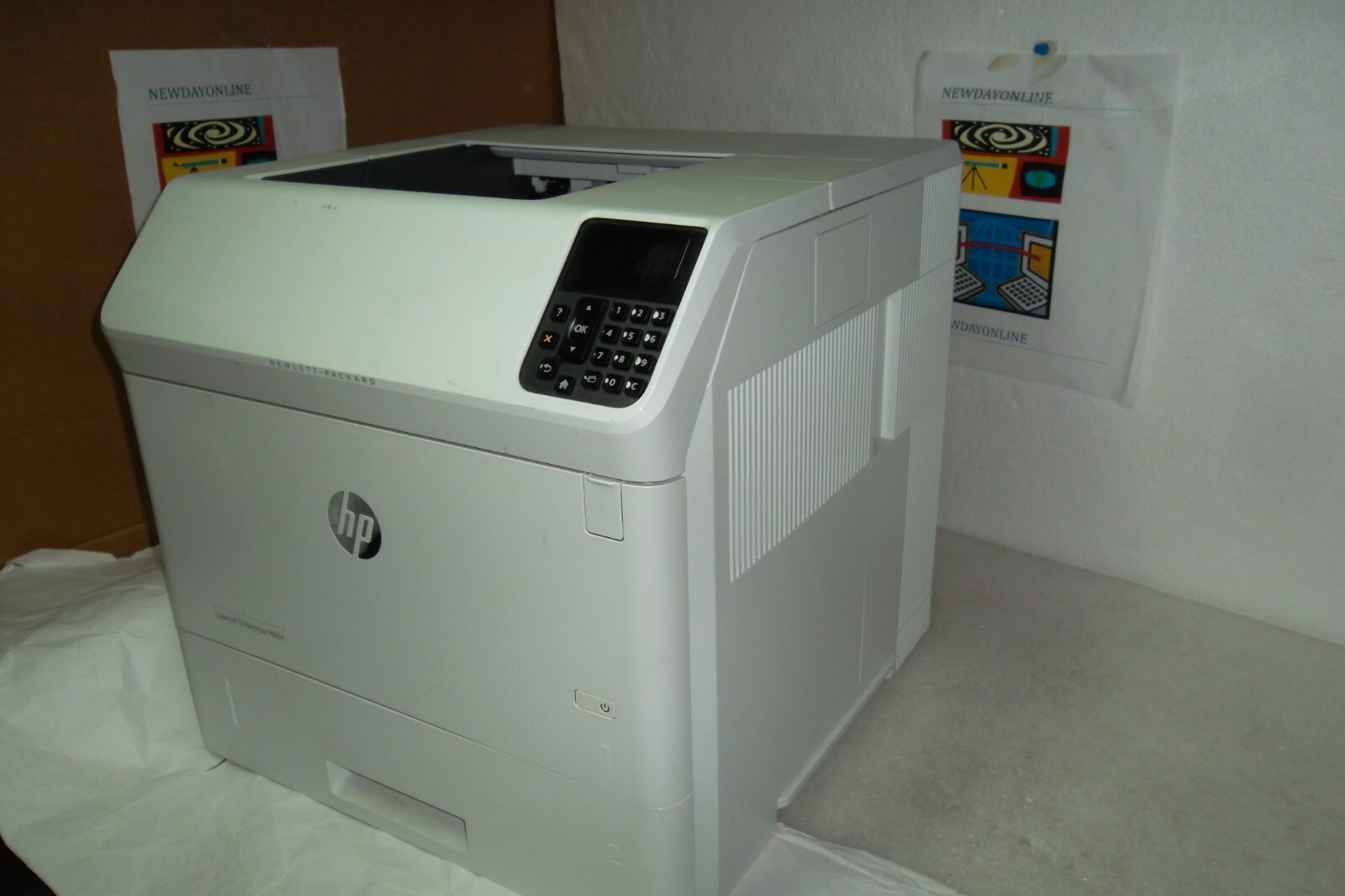 HP LaserJet Enterprise M604n Printer Mono 4-Line LCD USB Ethernet 512MB ...