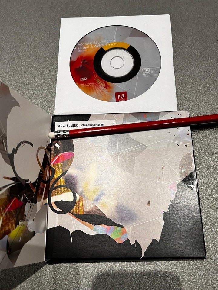 Adobe CS6 Design Web Premium Box, Disc - Full License Number - Mac ...