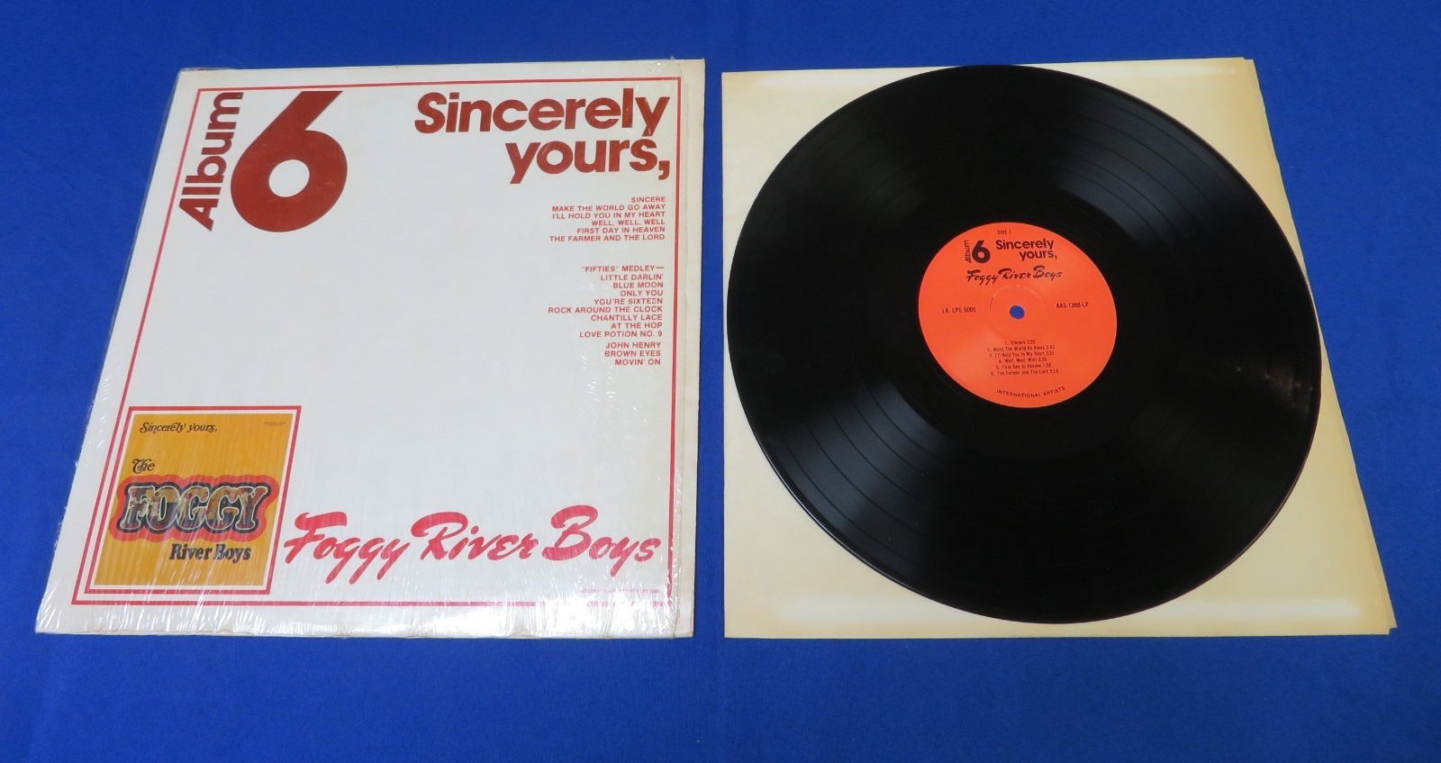 Sincerely Yours Album 6--The Foggy River Boys--Record LP Vinyl--LPS ...