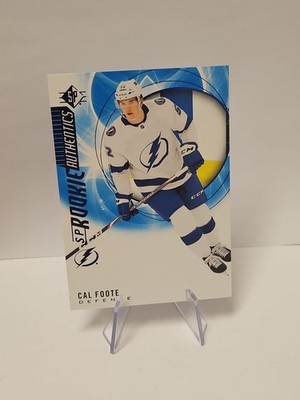 2020-21 Blue SP Rookie Authentics Relic Cal Foote #115 Tampa Bay ...