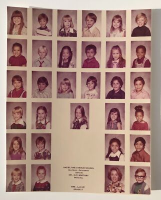 1974-1975 Hazeltine Ave Elementary School California Grade 2 Class ...