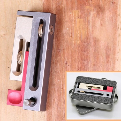 Woodworking Gap Gauge Adjuster Aluminium Measuring Block Scribe ...