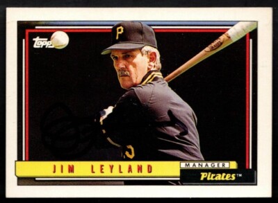 1992 Topps Jim Leyland Card #141 Autograph Signed Pirates 2024 HOF!! | eBay