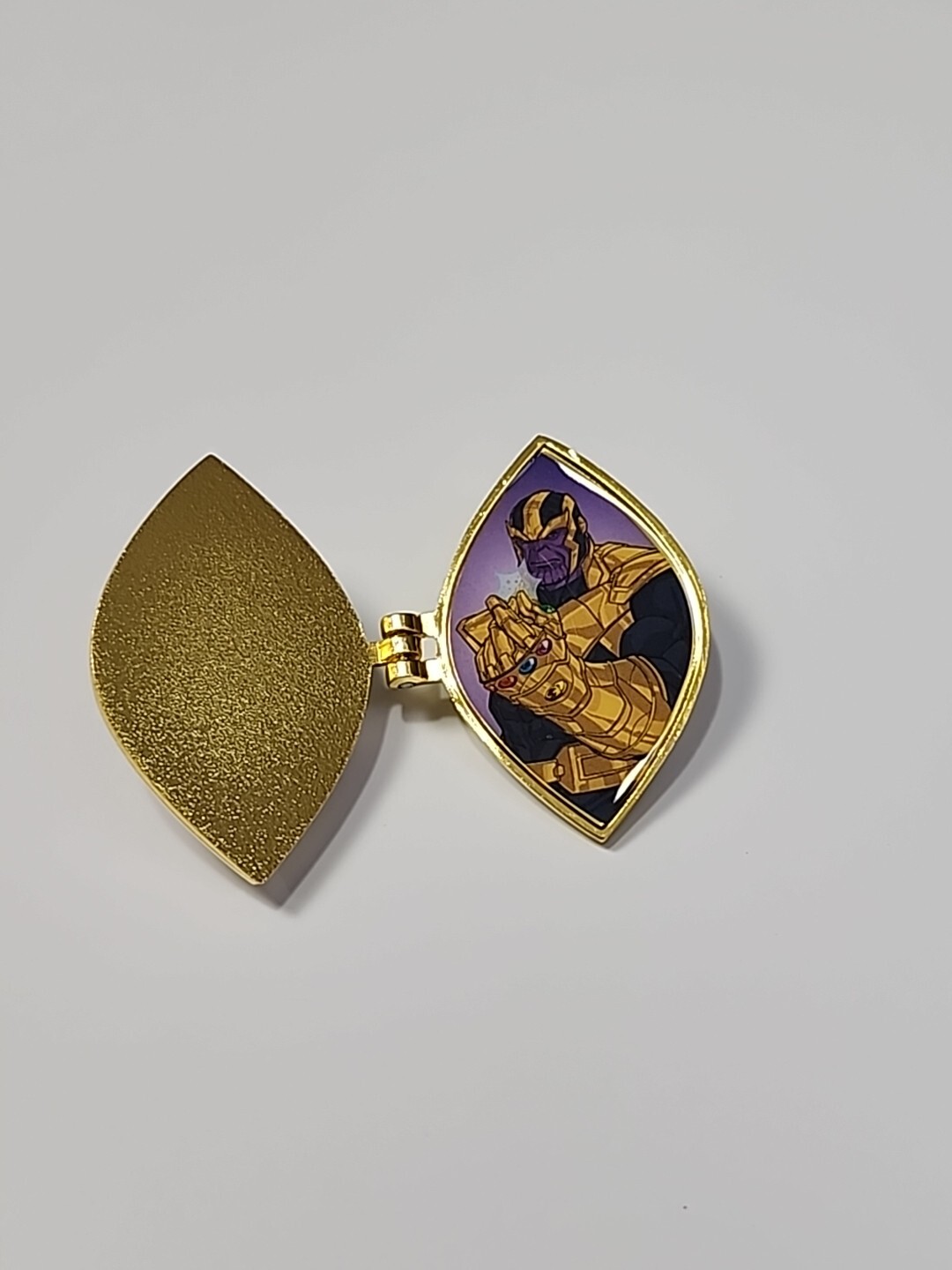 Marvel Infinity Stone Hinged Lapel Pin Thanos Purple Gem for Power | eBay