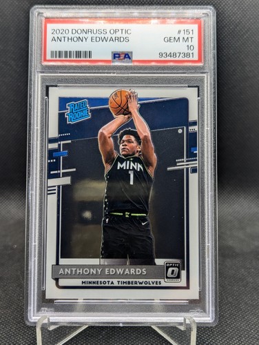 2020 Anthony Edwards Donruss Optic Rated Rookie PSA GEM MINT 10 #151 ...