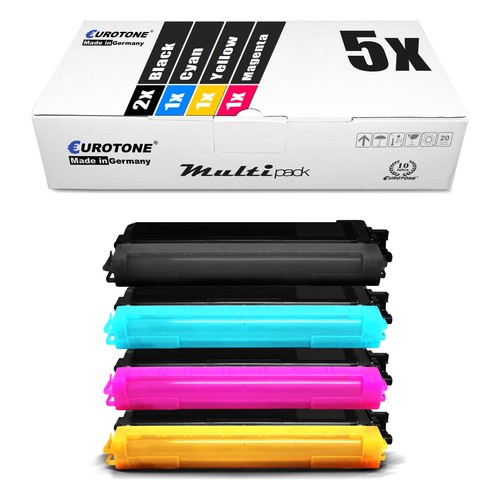 5x Eurotone ECO Toner Compatible for Brother TN-230BK TN-230C TN-230M ...