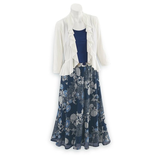 Serengeti Womens L White Knit Cascade Ruffle Shrug Short Cardigan New ...