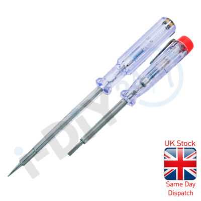 Mains Circuit Tester 2pc Screwdriver Voltage Pen Electrical Test ...