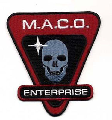 Star Trek Enterprise MACO Commandos Skull Logo 3.75" Embroidered Patch ...