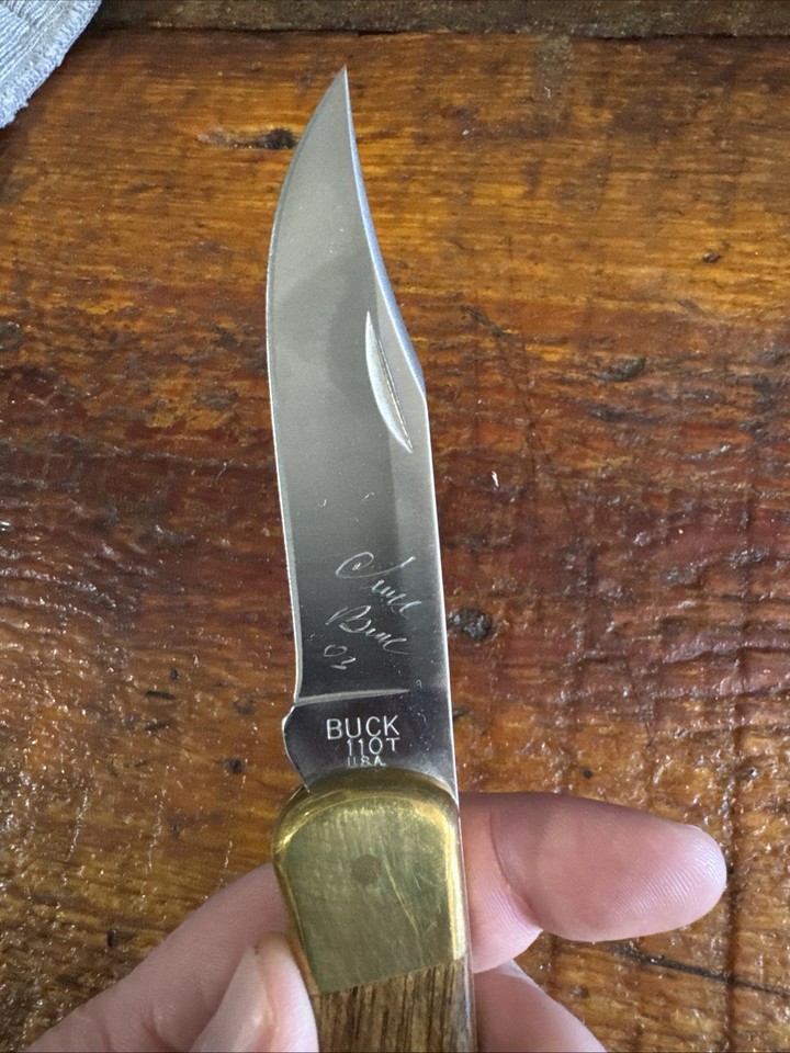 Buck Knives Model 110 Custom Collectors. Chuck Buck Signed. 2003 | eBay