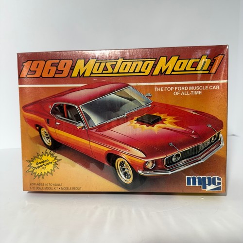 MPC 1969 Ford Mustang Mach 1 Model Kit 1/25 Scale Golden Opportunity | eBay