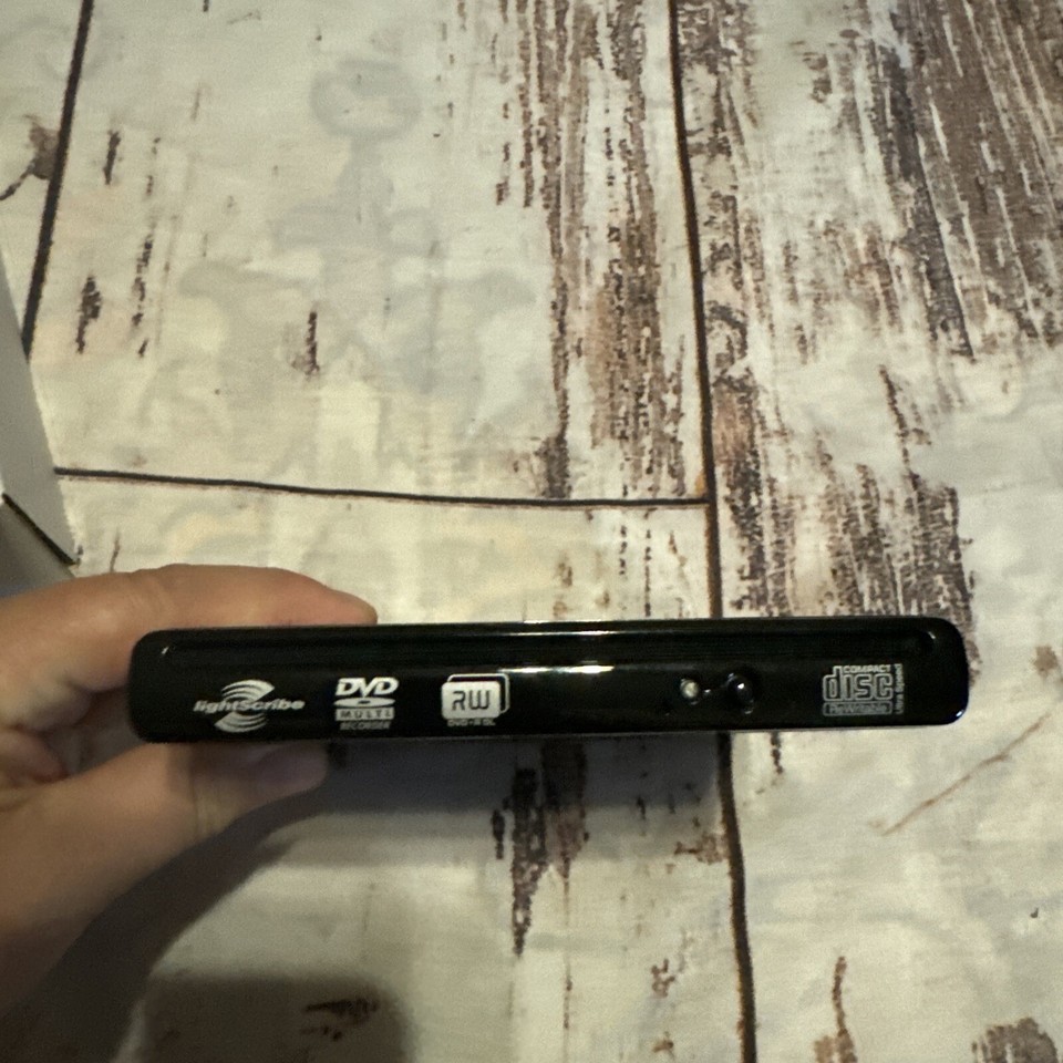 HP dvd565s Lightscribe 8X External Slot-load Slim Multiformat DVD With ...