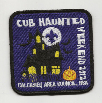 CALCASIEU AREA COUNCIL / 2012 CUB HAUNTED patch / Cub Boy Scout BSA B ...