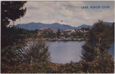 Lake Placid New York~Lake Placid Club From Across Mirror Lake~Vintage ...