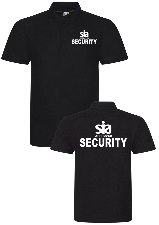 SIA APPROVED Security POLO SHIRT WORKWEAR CCTV security Staff BOUNCER ...