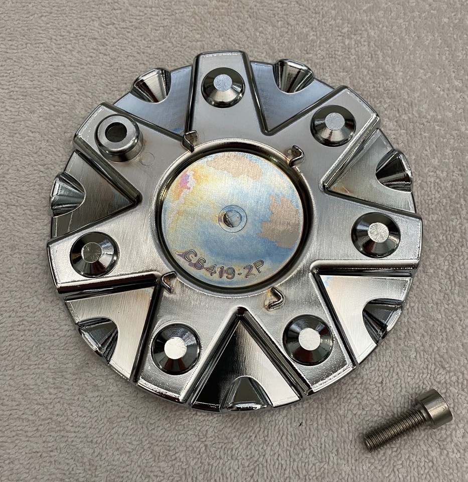Bentchi Wheels B14 Chrome Center Cap w/ BOLT Part # CS419-2P | eBay