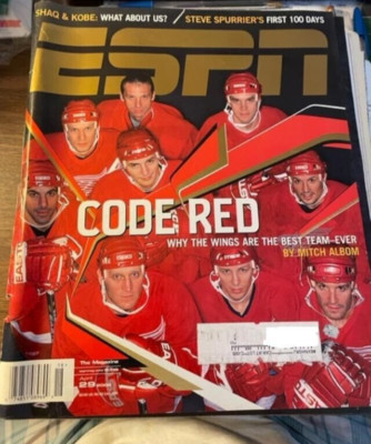 ESPN Magazine April 29 2002 Code Red Detroit Red Wings Cover | eBay
